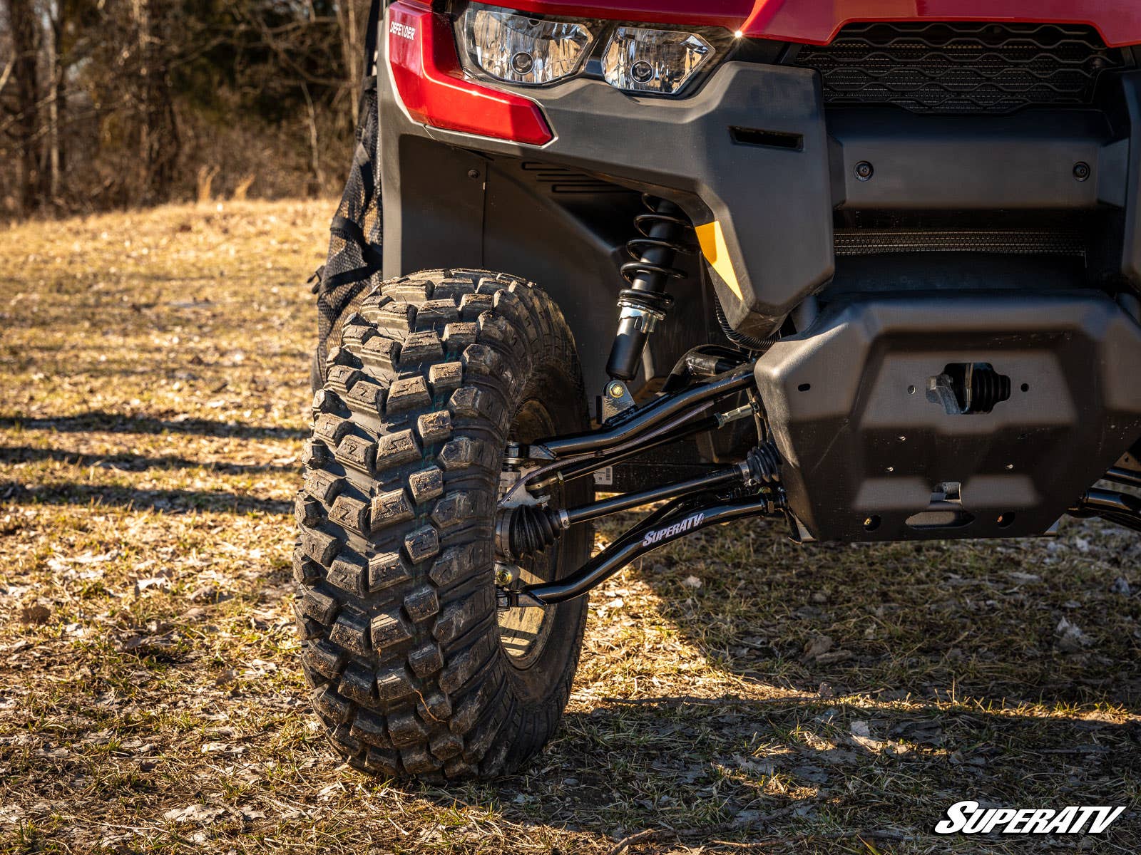 SuperATV Can-Am Defender HD5 High-Clearance 2" Forward Offset A-Arms